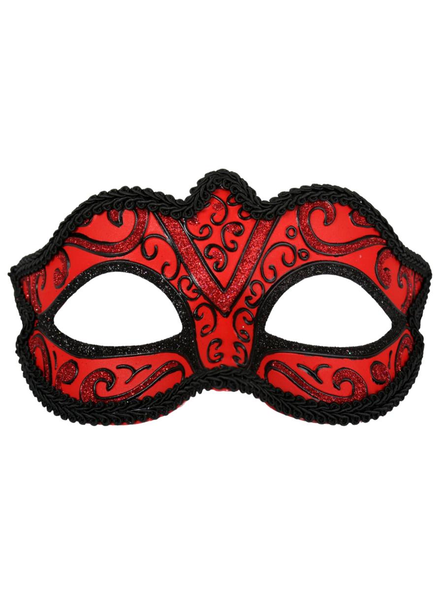 Capri Red Eye Mask - Masquerade