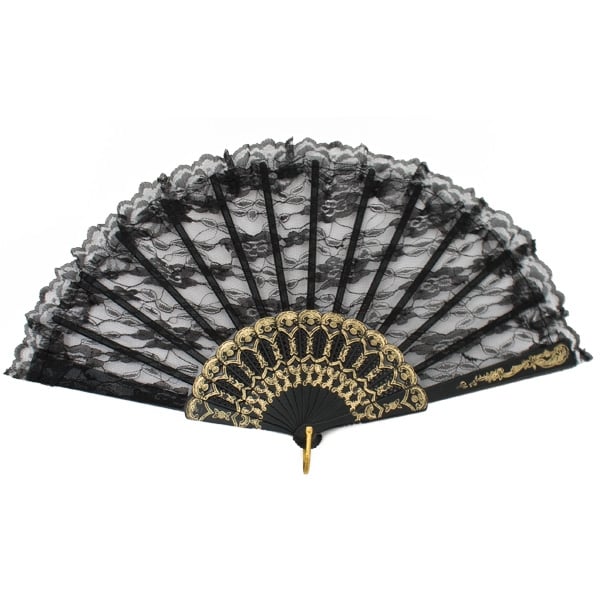 FAN - Lace Black - Creative Costumes