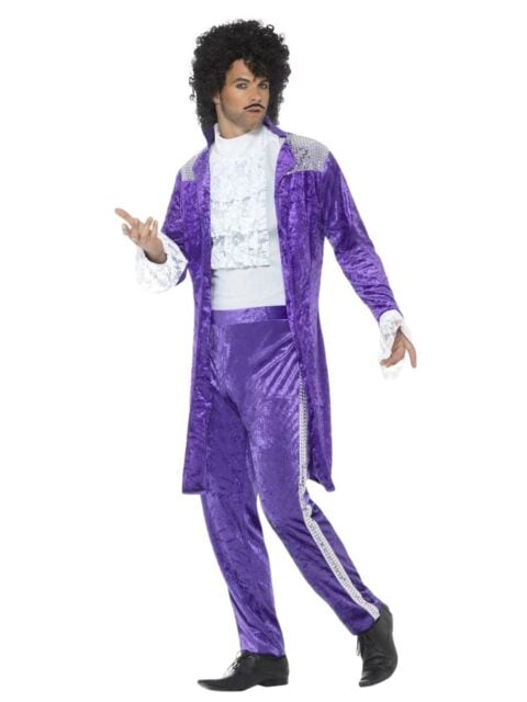 Prince Purple Rain 80s Costume -Bold & Unforgettable Pop Icon Style
