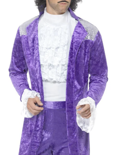 Prince Purple Rain 80s Costume -Bold & Unforgettable Pop Icon Style