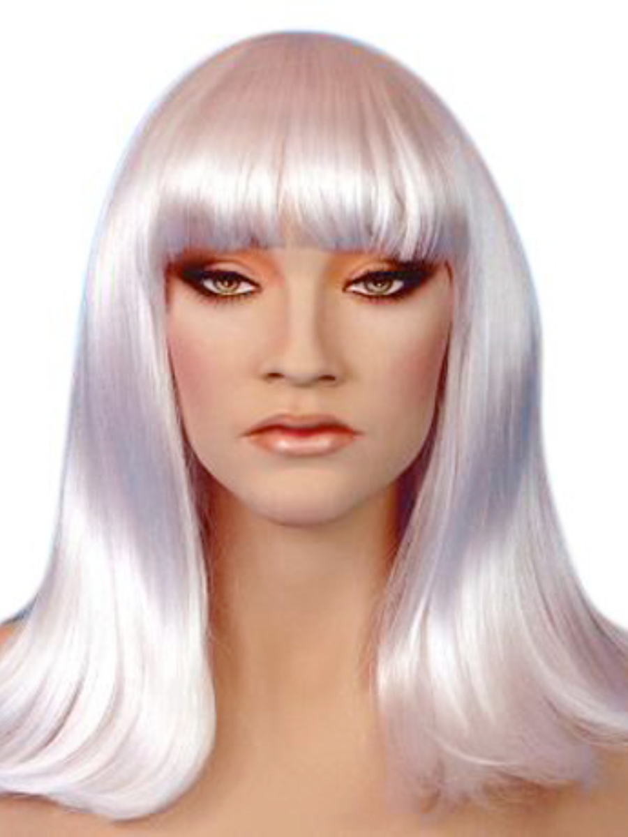 White Cleo Wig - Stunning Bright White Angel Wig