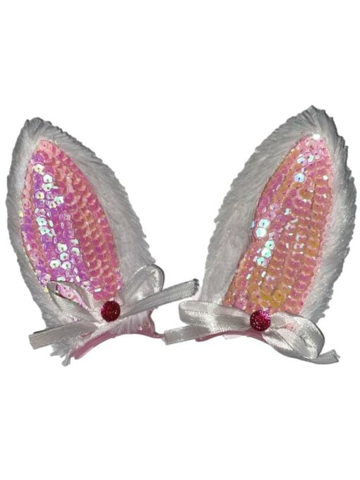Small Sequin Rabbit Ears Clip on - Creative Costumes