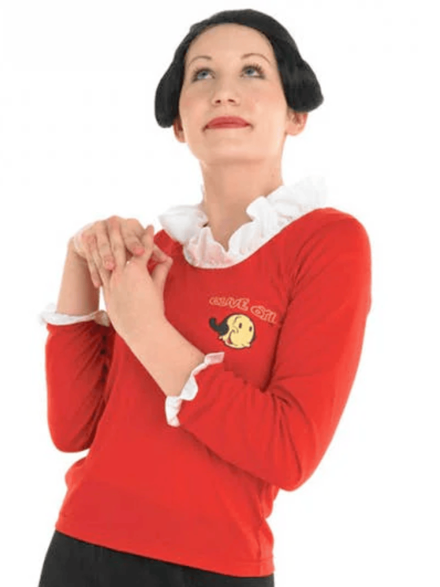 Charming Olive Oyl Costume – Classic Cartoon Sweetheart!