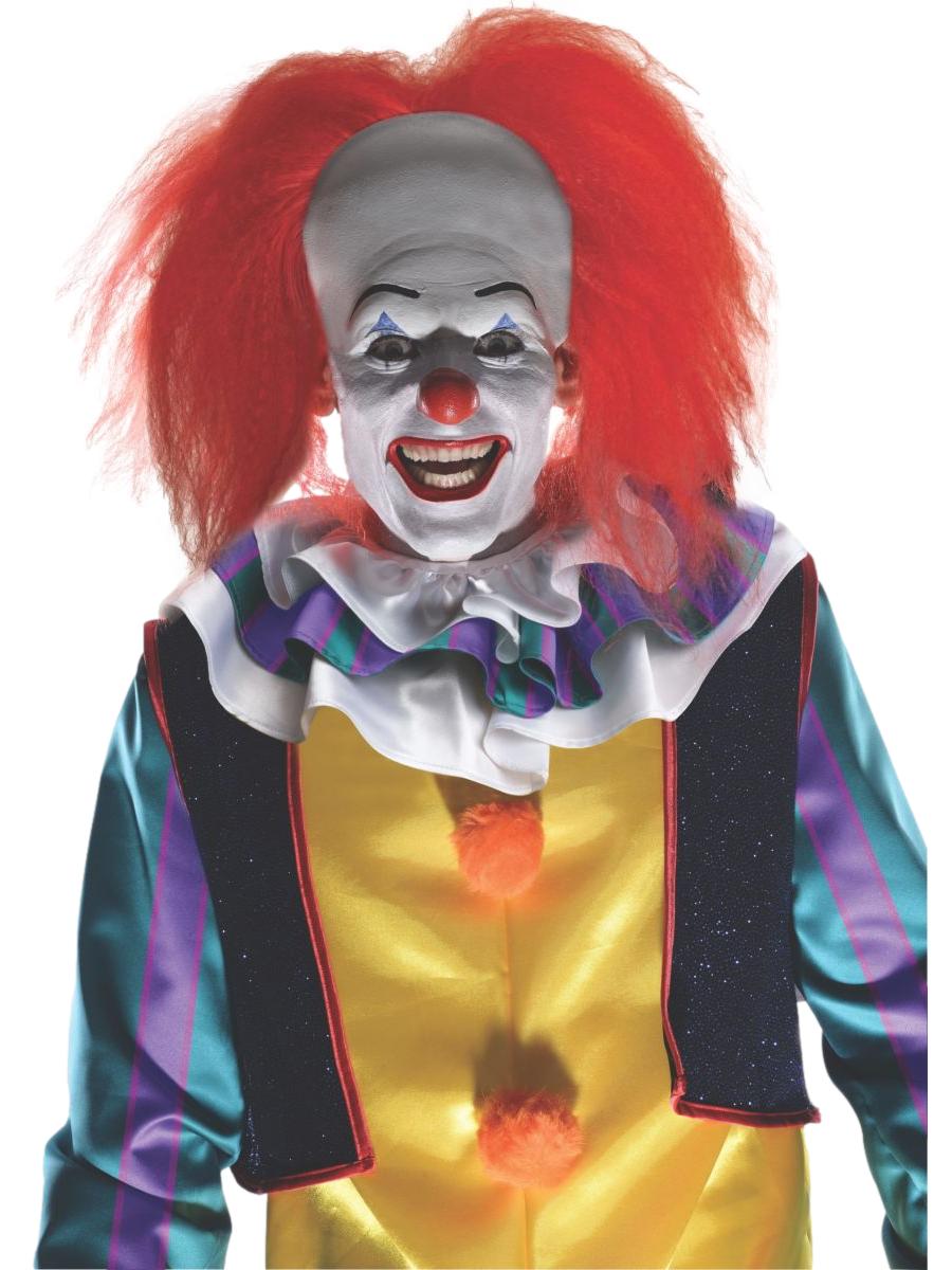 Adult Pennywise Wig with Attached Headpiece - dancing clown