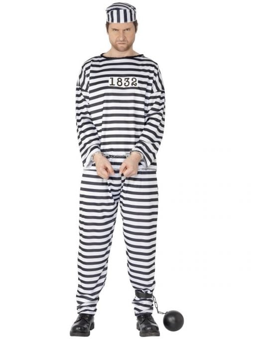 Convict Costume - Adult - popular prisoner costume is a brilliant costume