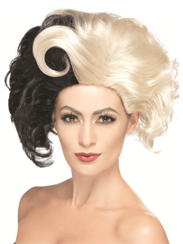 Deluxe Evil Madame Cruella Wig - Popular Disney Villain Hairstyle