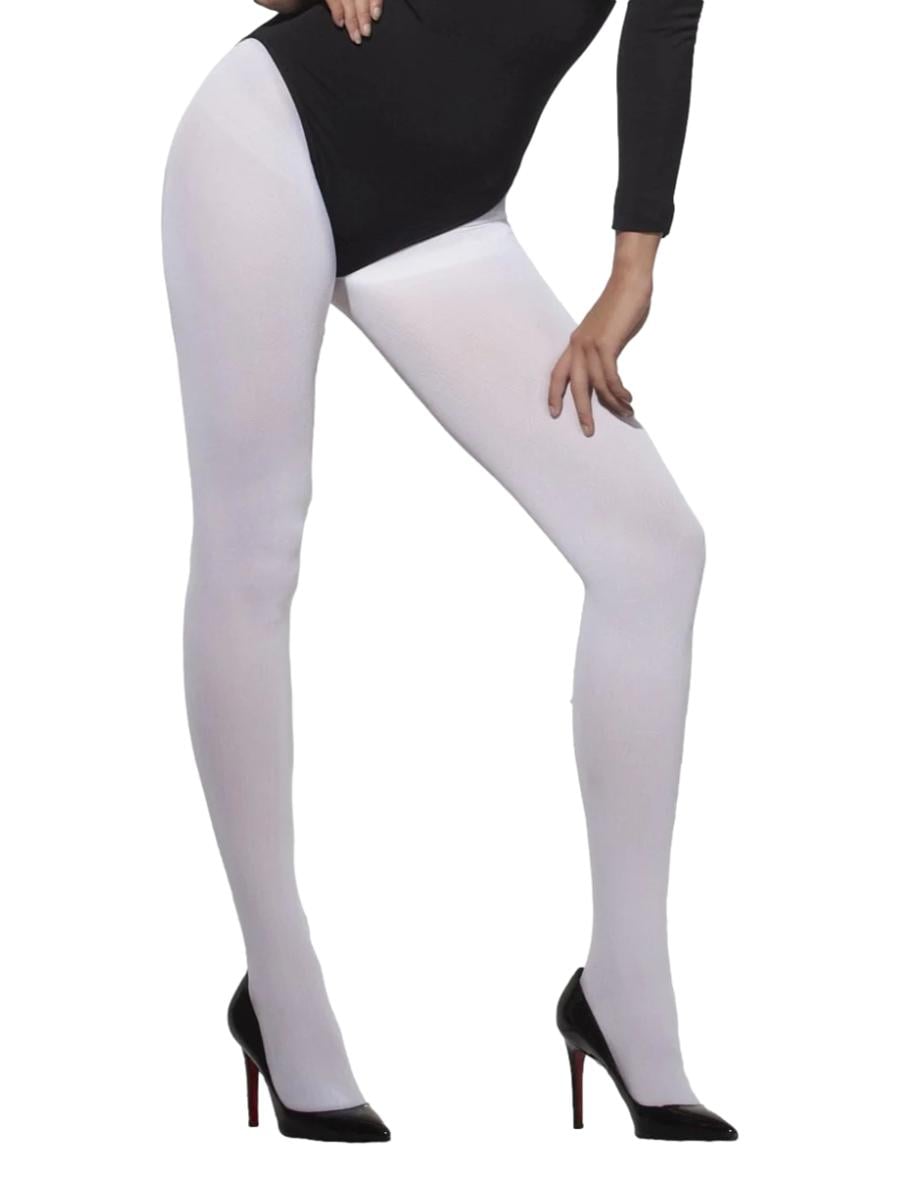 White Full Length Tights - Great For Wonderland Costumes!