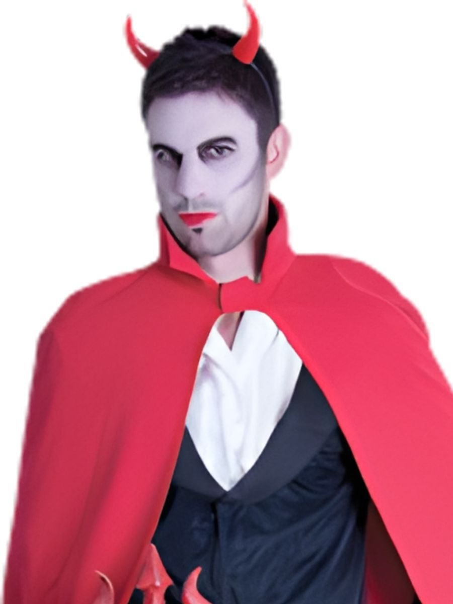 Short Red Devil Cape - Popular Halloween Option