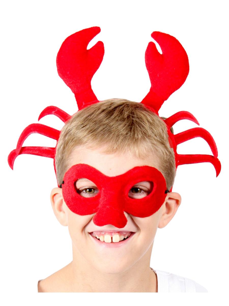 Crab Headband and Mask - Hilarious Sea Creature Set