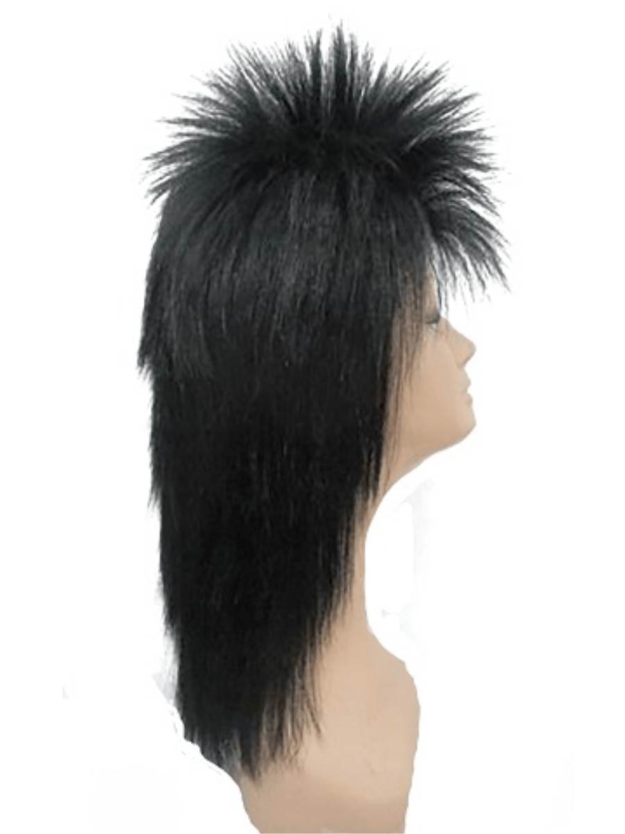 Black Poita Mullet Wig - Bold 80s Mullet Wig