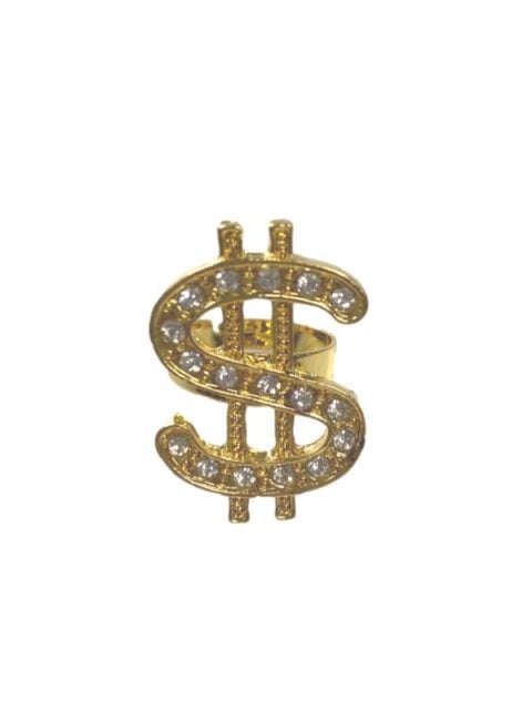 Gold Dollar Sign Ring - a great accessory