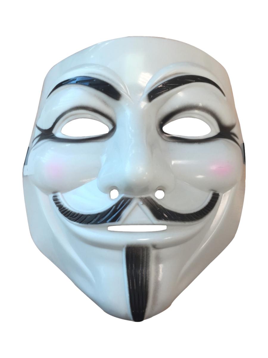 Plastic Anonymous Mask - symbolise broader anti-government