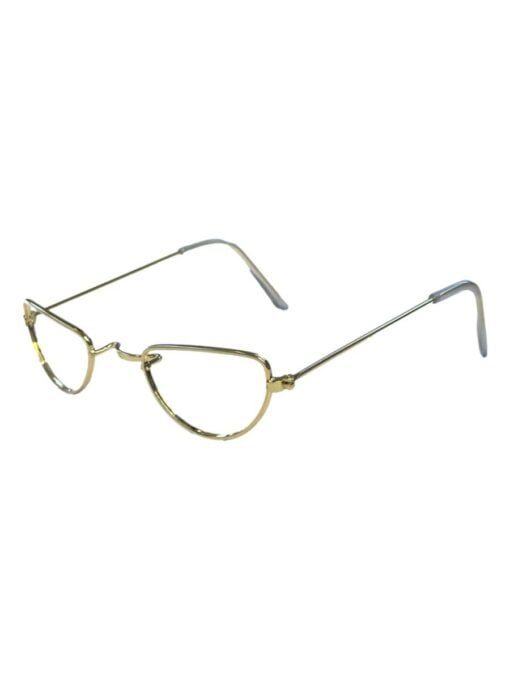 Gold Half-Moon Glasses - Santa Glasses