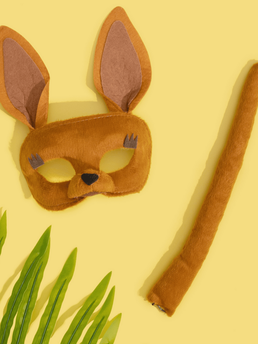 Kangaroo Mask and Tail - Adorable Aussie Animal