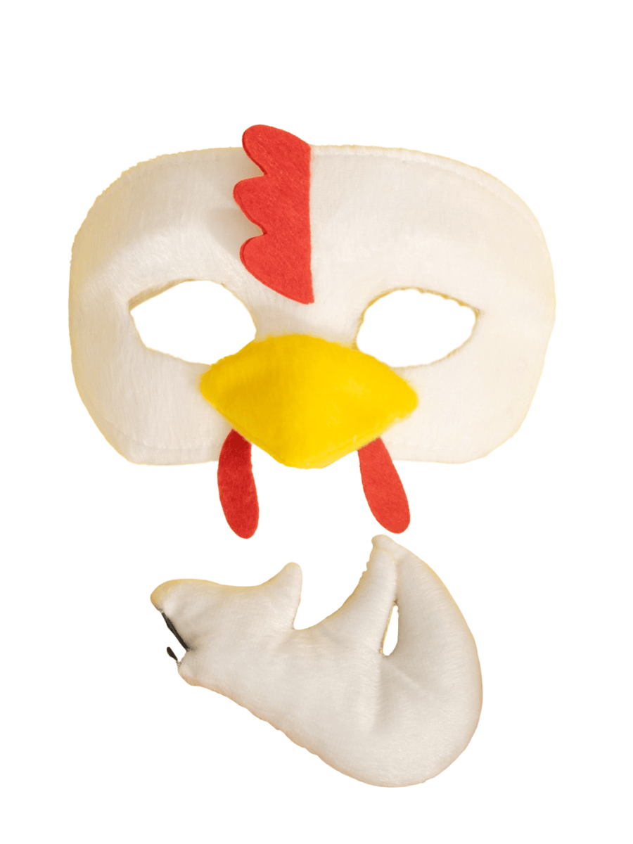 Adorable Chicken Mask and Tail - Creative Costumes