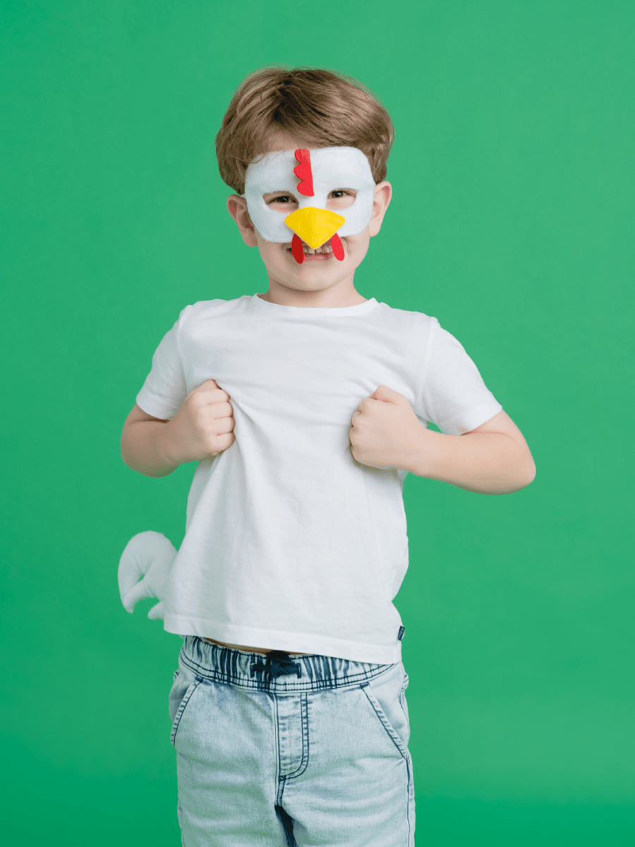 Adorable Chicken Mask and Tail - Creative Costumes