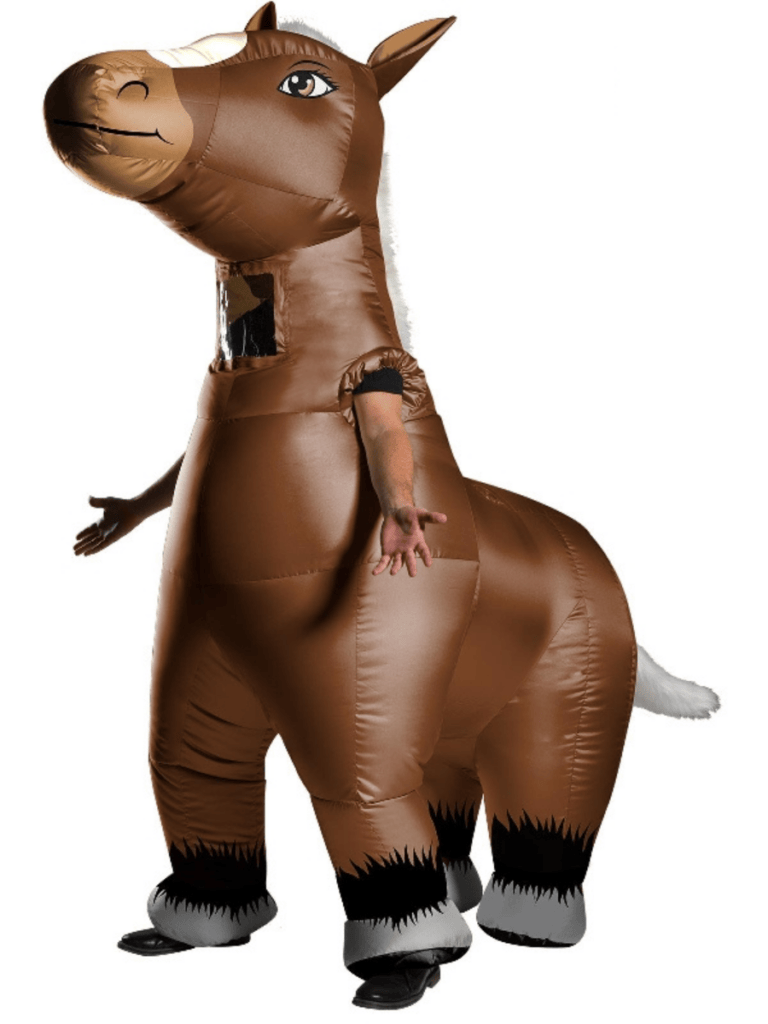 Hilarious Inflatable Horse Costume - Mr Horsey - Neigh