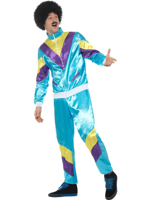 80s Blue Shell Suit – Rad Retro Tracksuit for Ultimate Style!