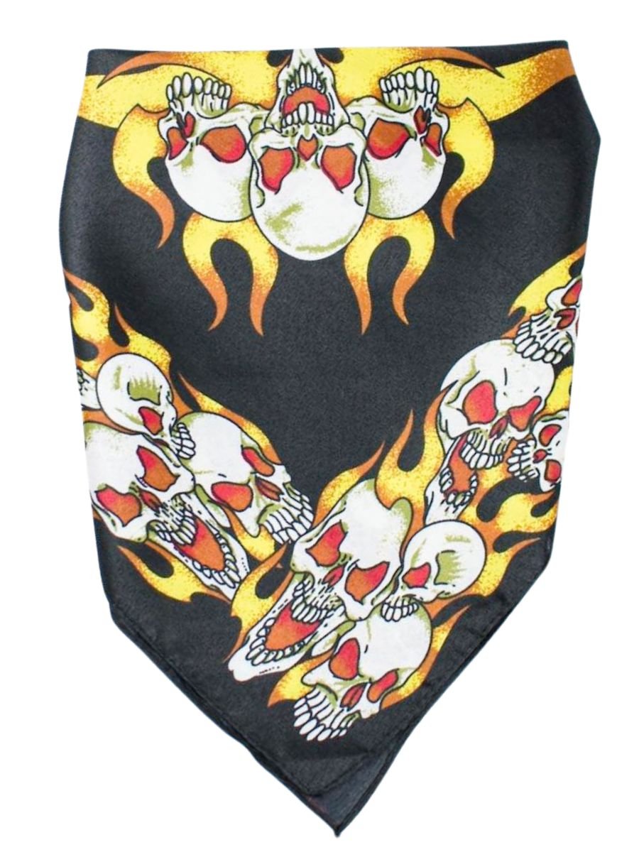 Flaming Skull Bandana - Creative Costumes