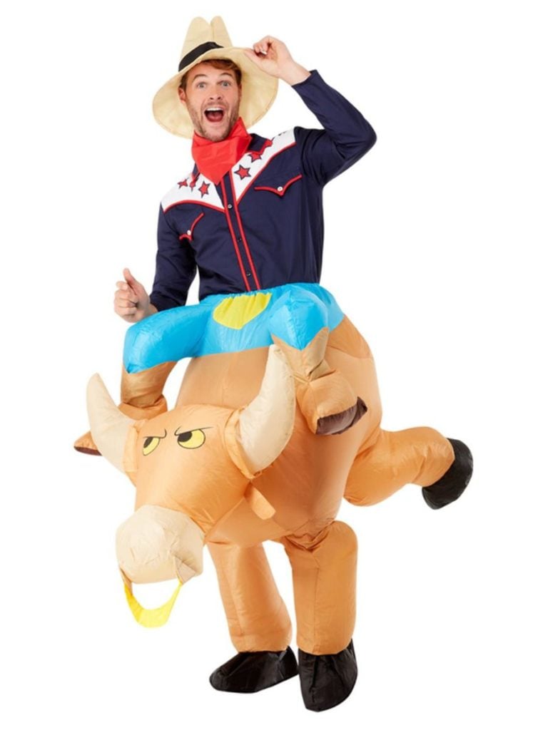 Inflatable Bull Rider Costume - Creative Costumes