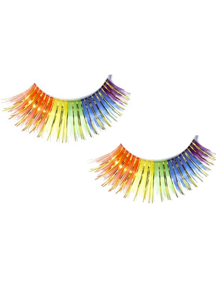 Rainbow Tinsel Lashes - Fake Eyelashes - Simple to use and comfortable ...