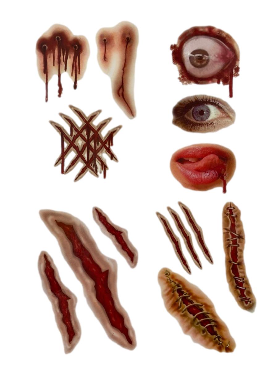 Horror Scar Temporary Tattoos - Amazing and Scary SFX