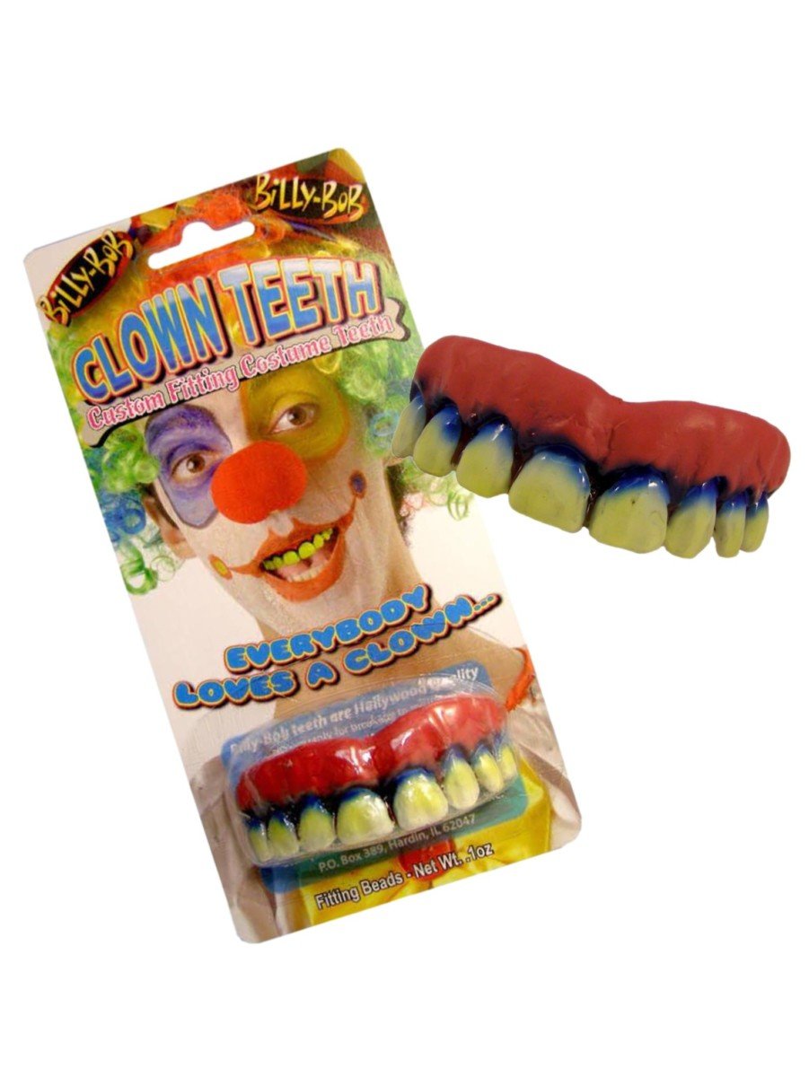 Billy Bob Costume Teeth - Clown - Perfect for Halloween!
