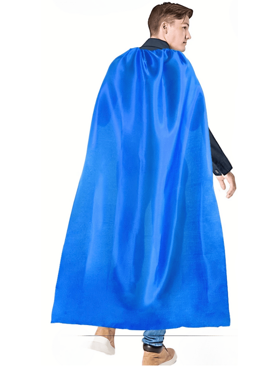 Blue Satin Cape - 160cm - Creative Costumes