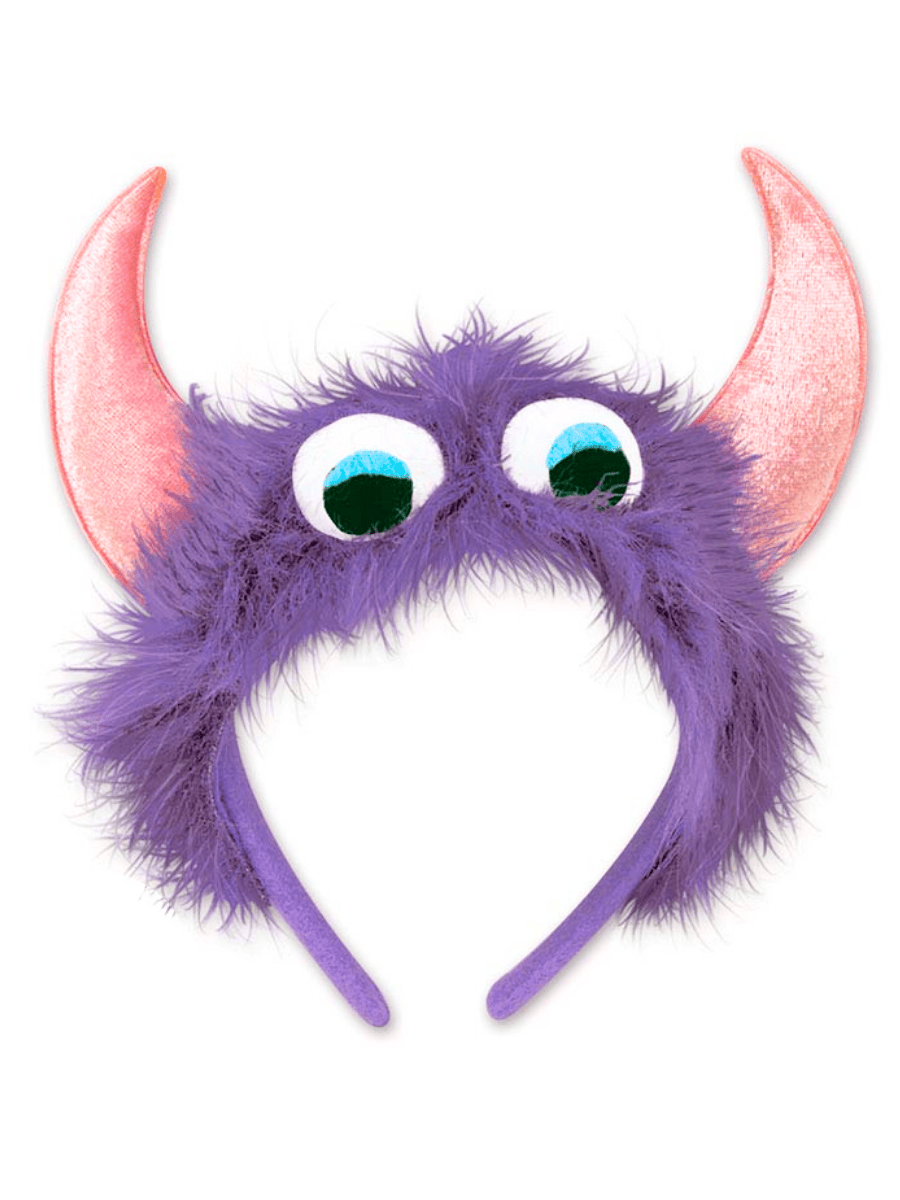 Purple Monster Headband with Eyes - Creative Costumes