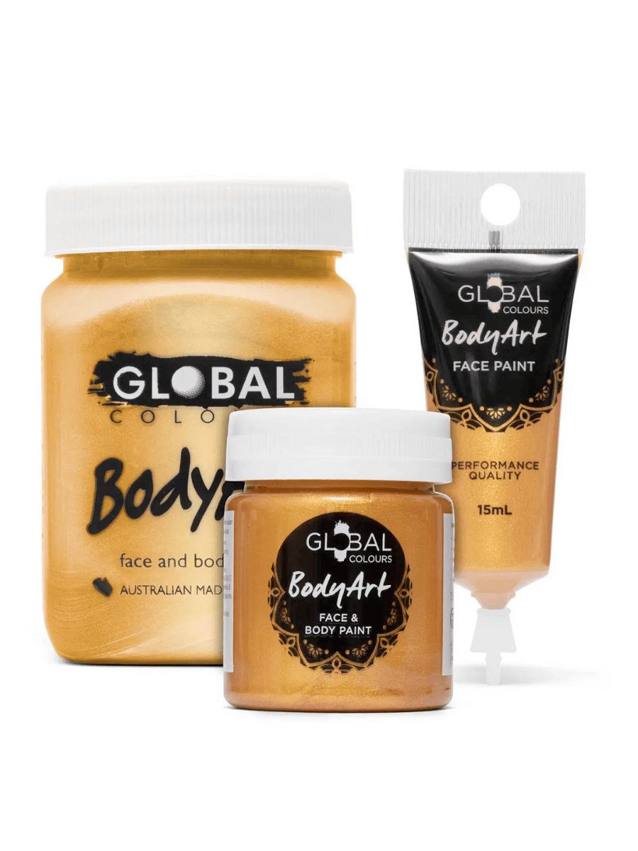 Metallic Gold Face Paint 45ml- Shine Bright