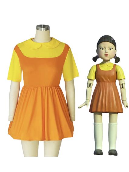 Squid Games Robot Doll Costume Child - Creative Costumes