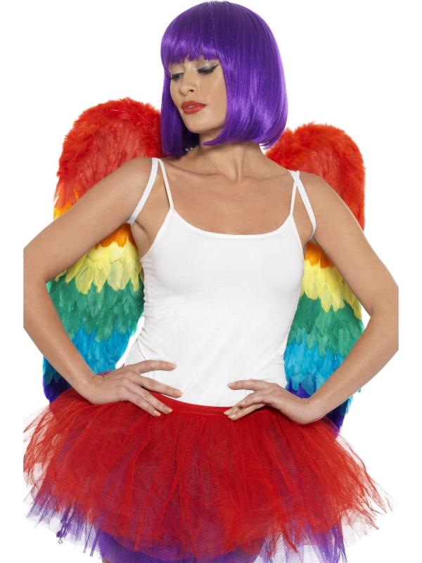 Rainbow Feather Wings - Creative Costumes