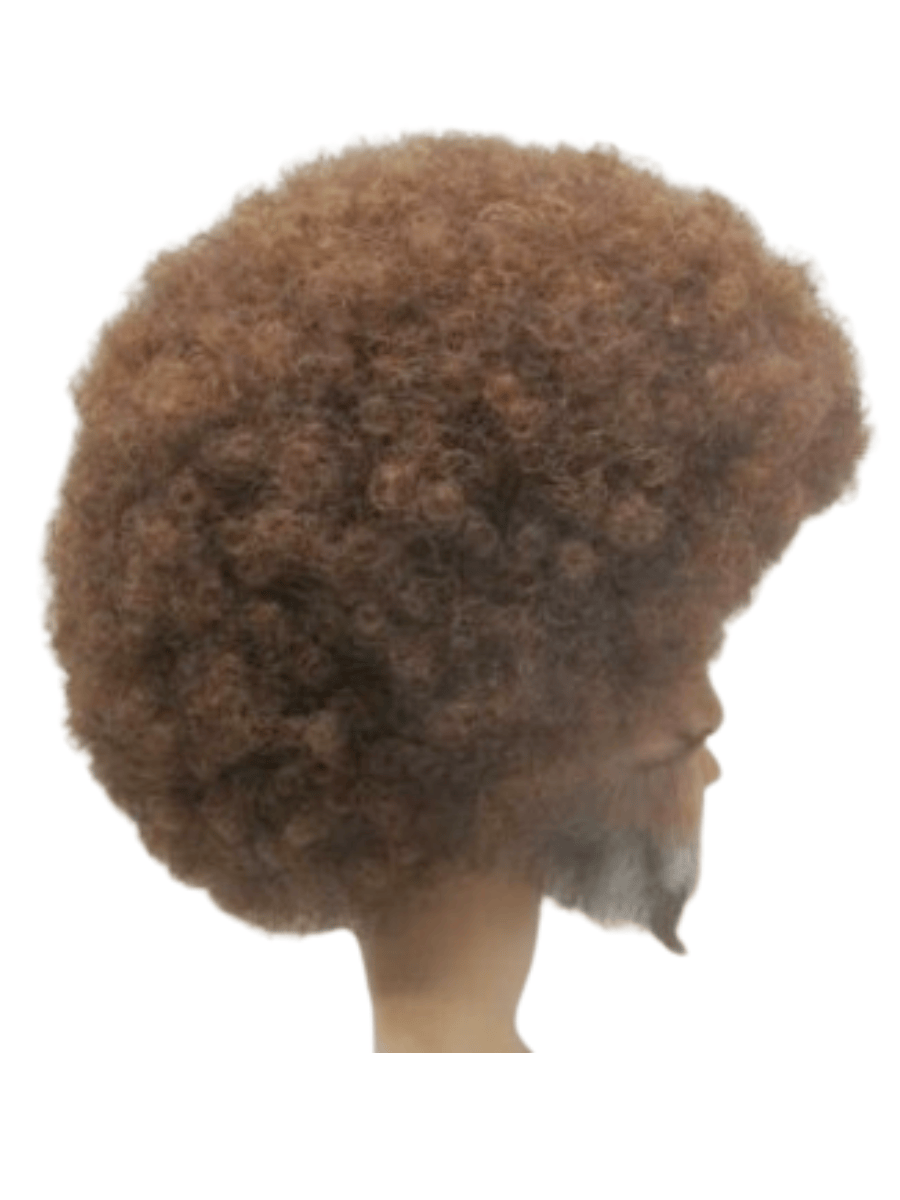 Brown Artist Afro Wig - Creative Costumes - Bob Ross Inspired Hair