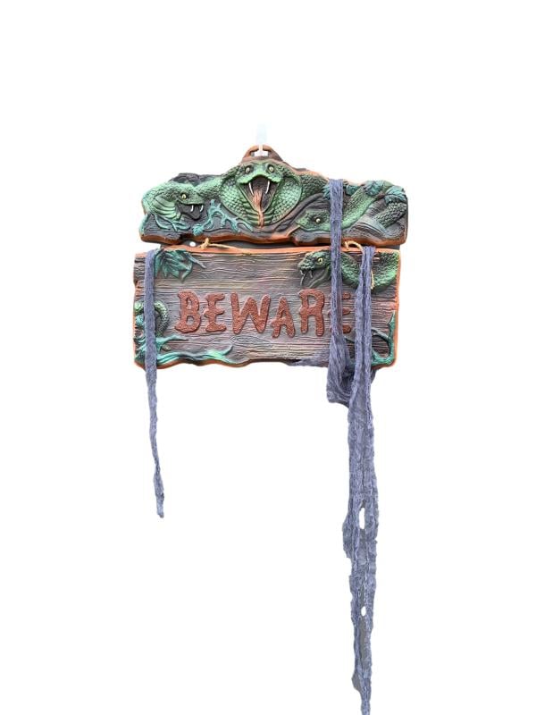 Beware! Spooky Snake Sign - Creative Costumes
