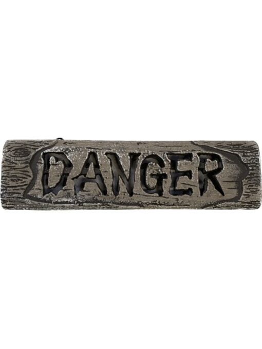 Wooden look Danger sign - Creative Costumes
