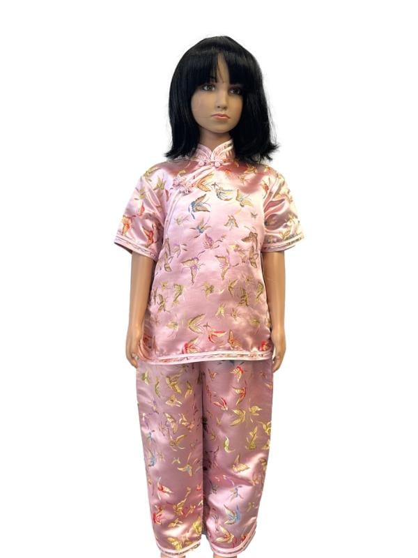 Kids Pink Chinese Costume