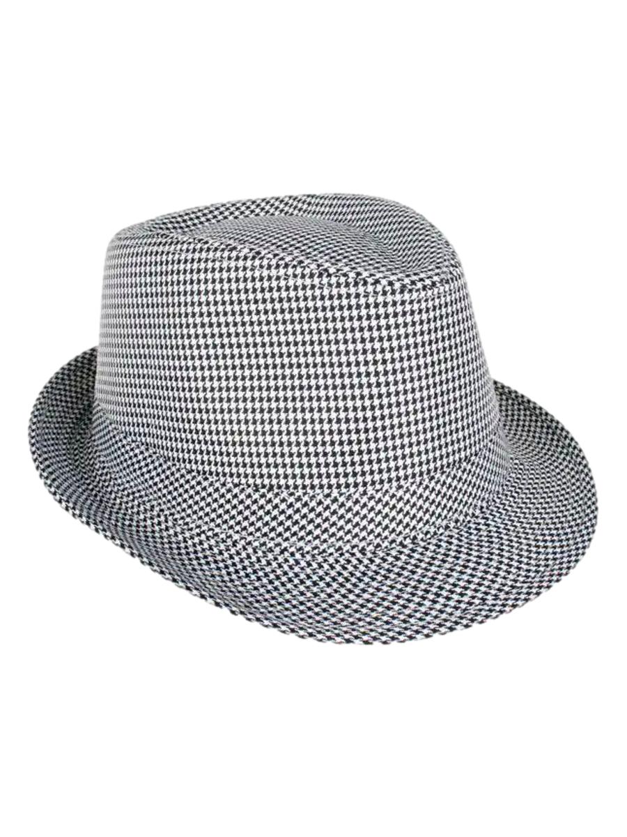 Hounds-tooth Checkered Trilby Hat - Creative Costumes