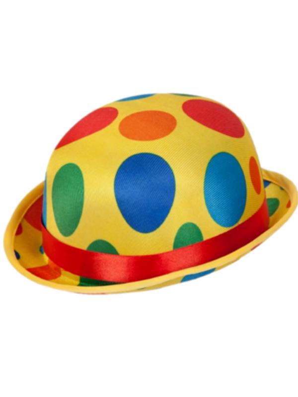 Spotty Clown Bowler Hat - Creative Costumes