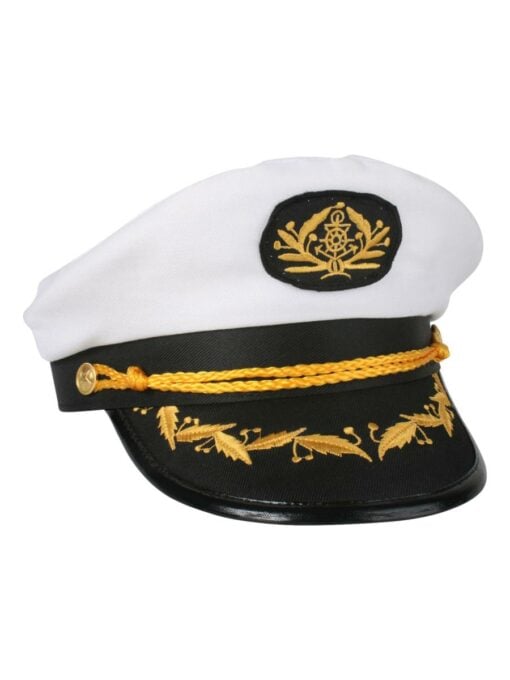 Amazing White Captain Hat - Ahoy, matey!