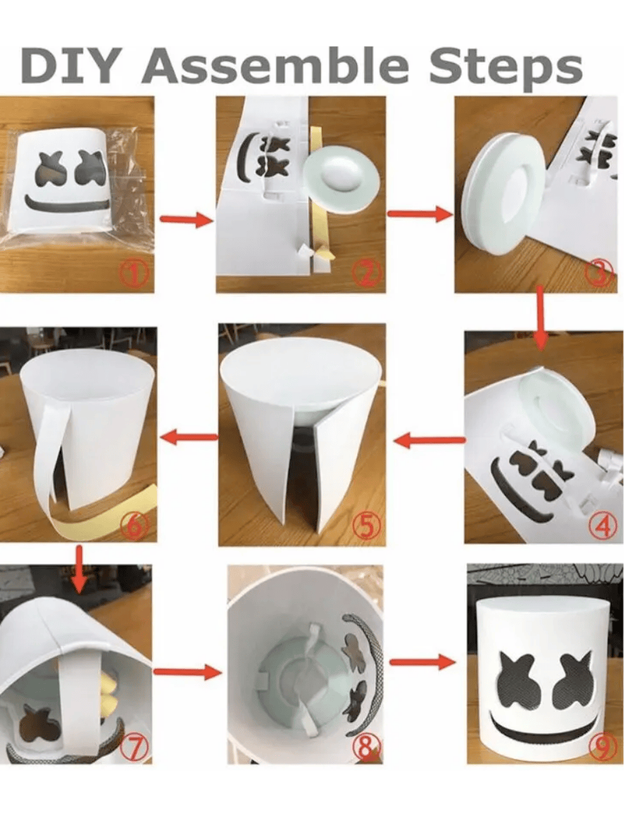 Marshmello Mask - Light Up - Creative Costumes