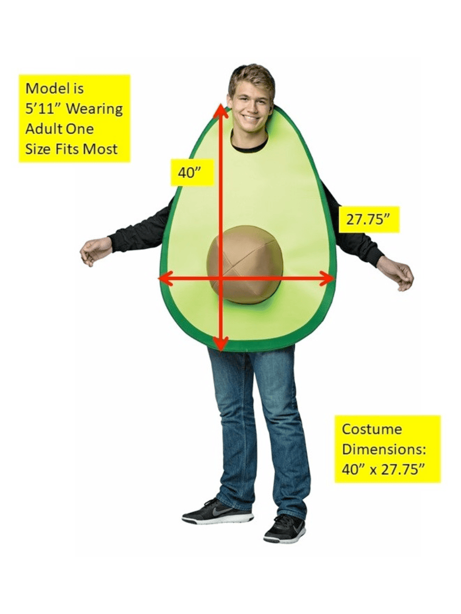 Avocado Novelty Costume - Adult - Creative Costumes