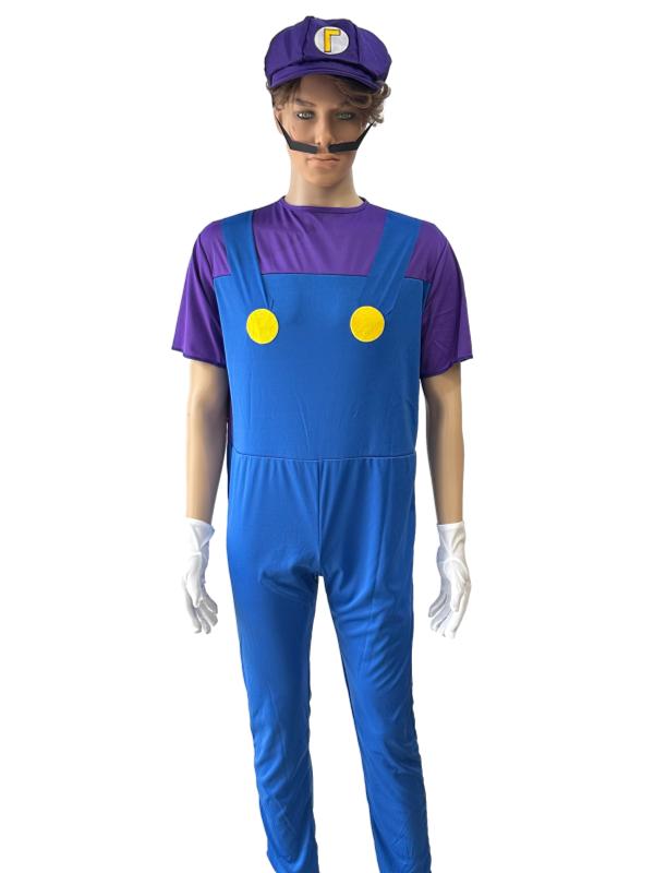 Waluigi Super Mario Costume - Adult - Creative Costumes