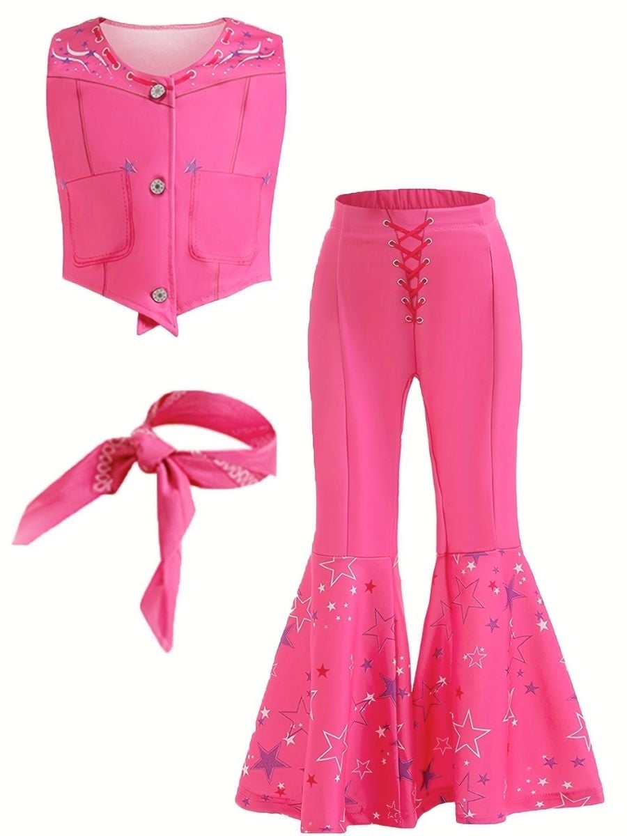 Adorable Kids Western Barbie Costume - The Barbie Movie Costume