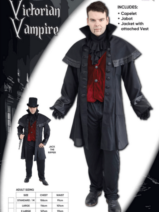 Victorian Vampire Costume - Adult - Creative Costumes