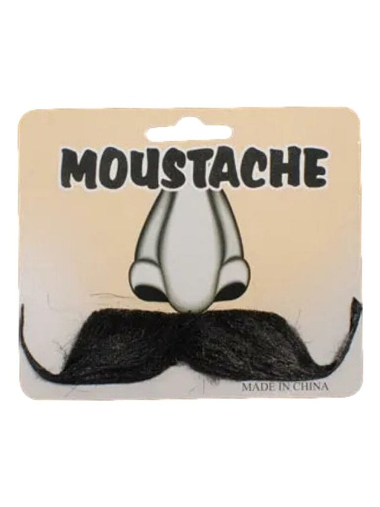 Black Fake Moustache - Stick-on Mo