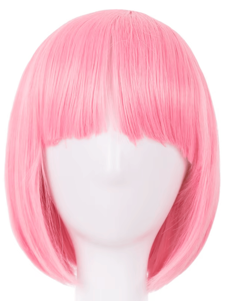 Pink Chin Bob Wig - Adorable Baby Pink Anime Wig