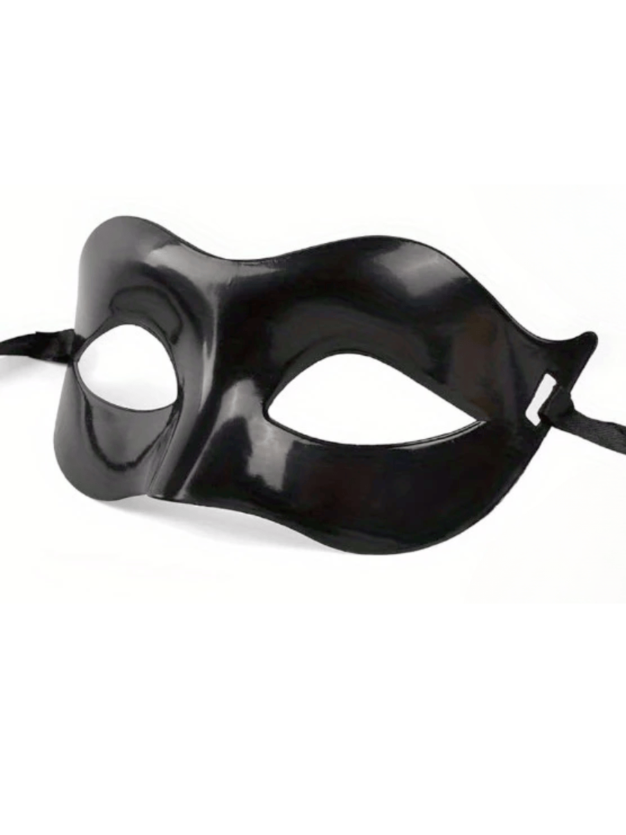 Black Masquerade Mask - Stunning Black Eyemask