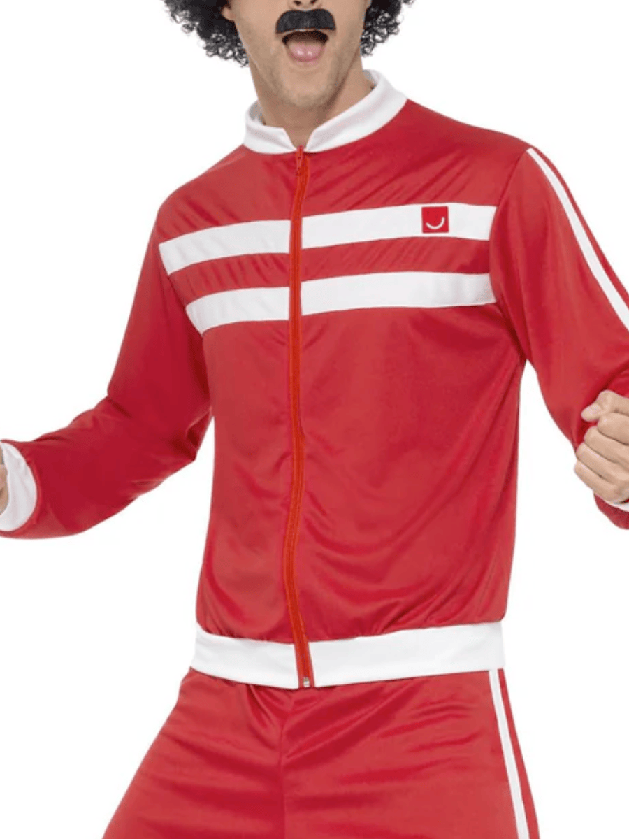 Red Tracksuit Costume - Embrace Exciting 80s Style