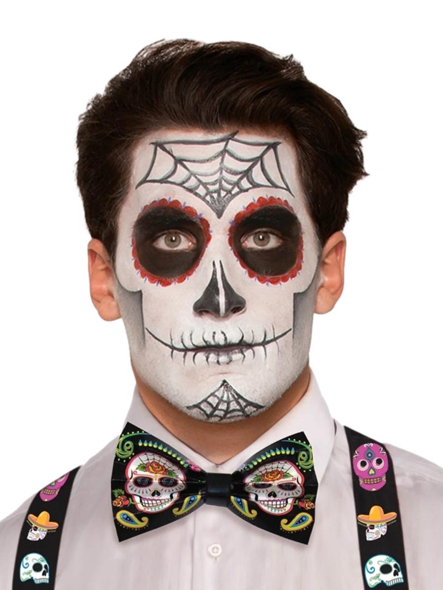 Day of the Dead Bow Tie - Sugar Skull Accessory