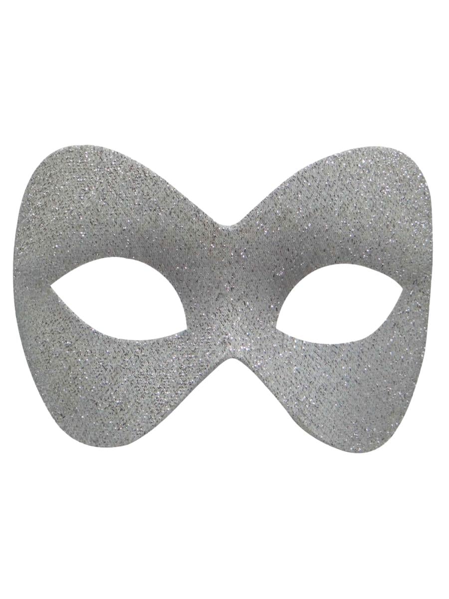 Silver Glitter Eye Mask - Masquerade